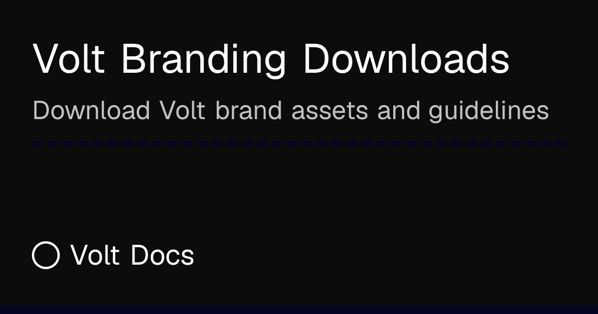 Volt Branding Downloads