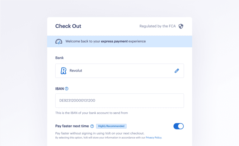 Pay Faster Next Time – Volt Docs
